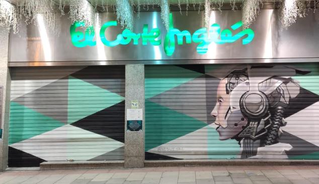 El Corte Inglés lleva el arte urbano en forma de graffiti a sus centros