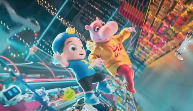 Popota y el “youtuber” Luccas Neto, en el anuncio de Navidad de Continente